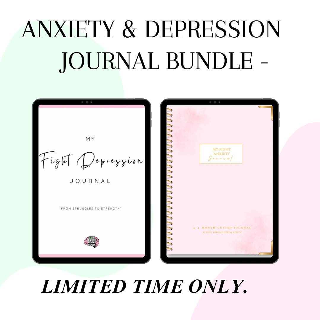 Anxiety & Depression Digital Journal Bundle – Fight Through Mental Health